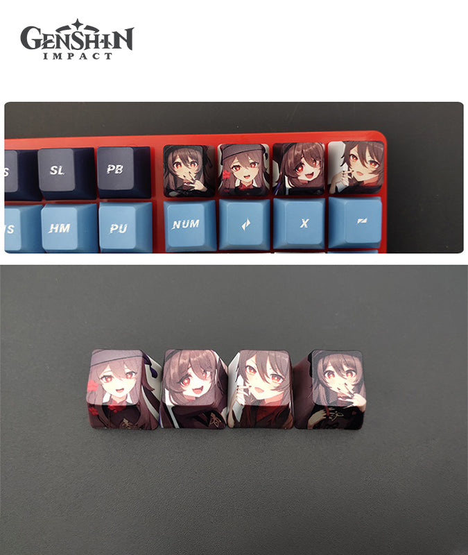 Genshin Keycaps for Keqing and Xiao Artisan Keyboard Caps – GenshinFans