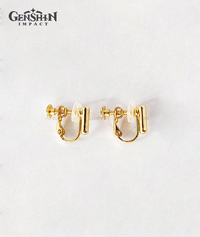 Genshin Wanderer Artifact Amber Gold Ear Stud Earring – GenshinFans