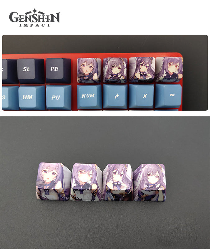 Genshin Keycaps for Keqing and Xiao Artisan Keyboard Caps – GenshinFans