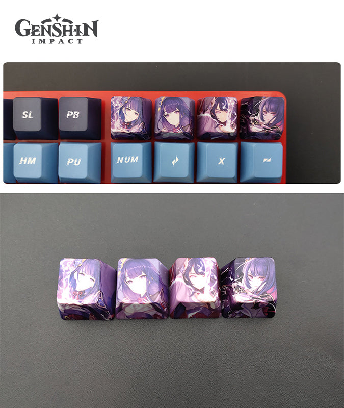 Genshin Keycaps for Keqing and Xiao Artisan Keyboard Caps – GenshinFans