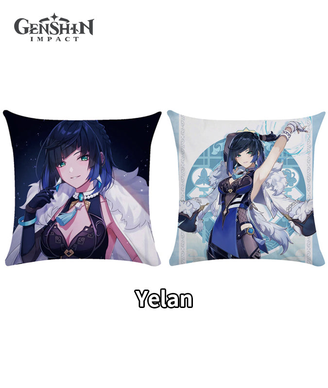 Genshin Liyue Character Throw Pillows: Ganyu, Xiao, Qiqi – GenshinFans