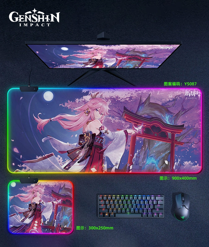 Genshin Impact Ayaka Nahida RGB Mouse Pad – GenshinFans