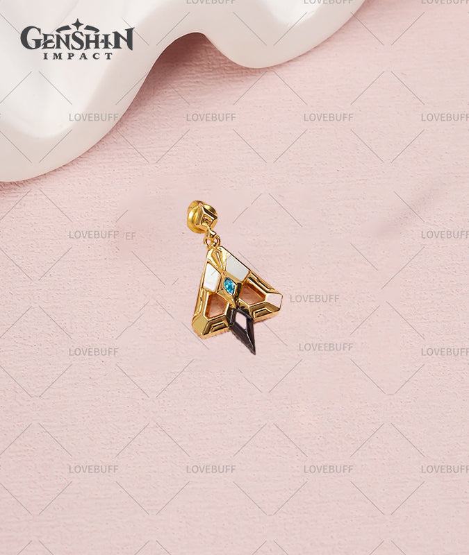 Genshin Wanderer Artifact Amber Gold Ear Stud Earring – GenshinFans