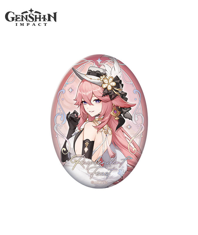 Genshin Resplendent Feast Yae Miko Merch: Badge, Purse – GenshinFans