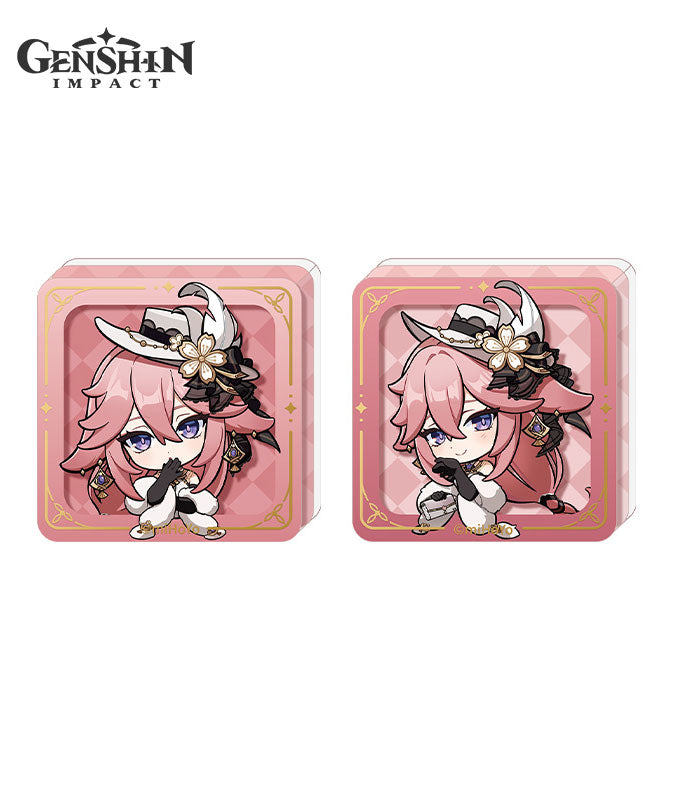Genshin Resplendent Feast Yae Miko Merch: Badge, Purse – GenshinFans