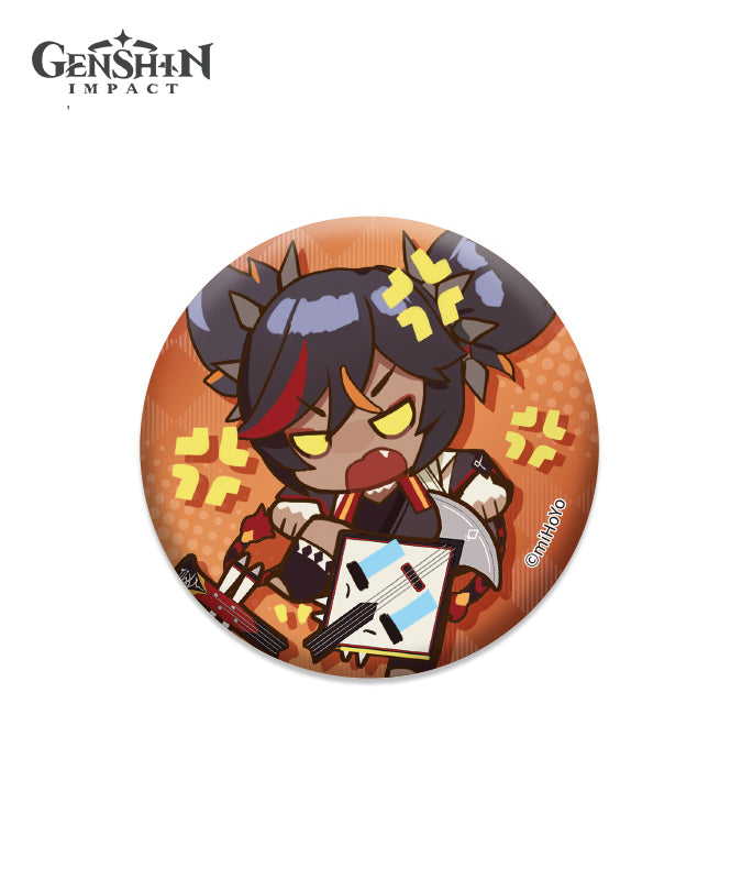 Official Chibi Expression Sticker Badges Zhongli Yoimiya – GenshinFans