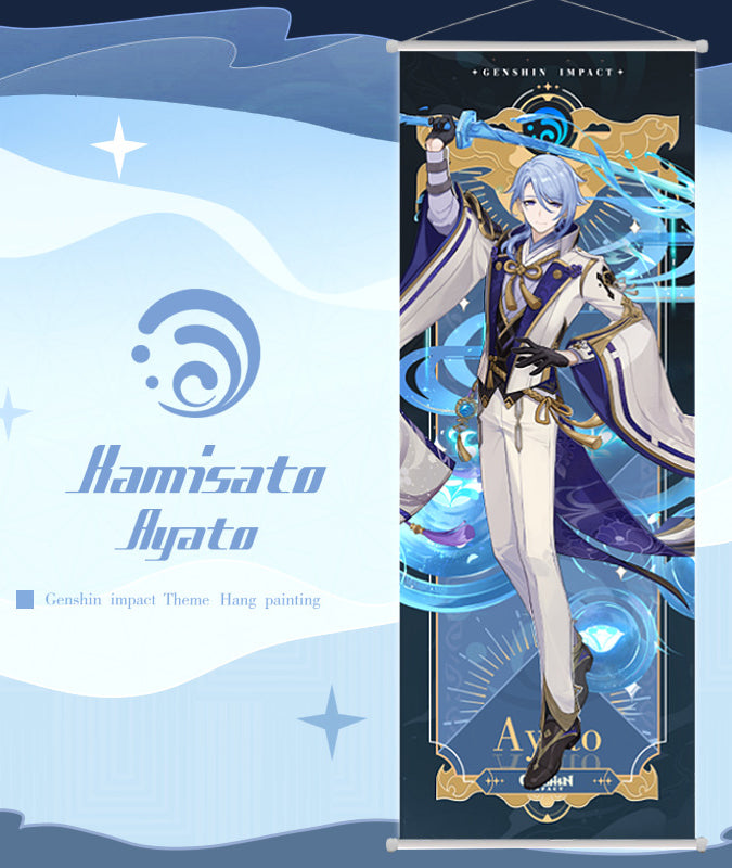 Inazuma Character Wall Scroll Poster - Raiden Shogun – GenshinFans